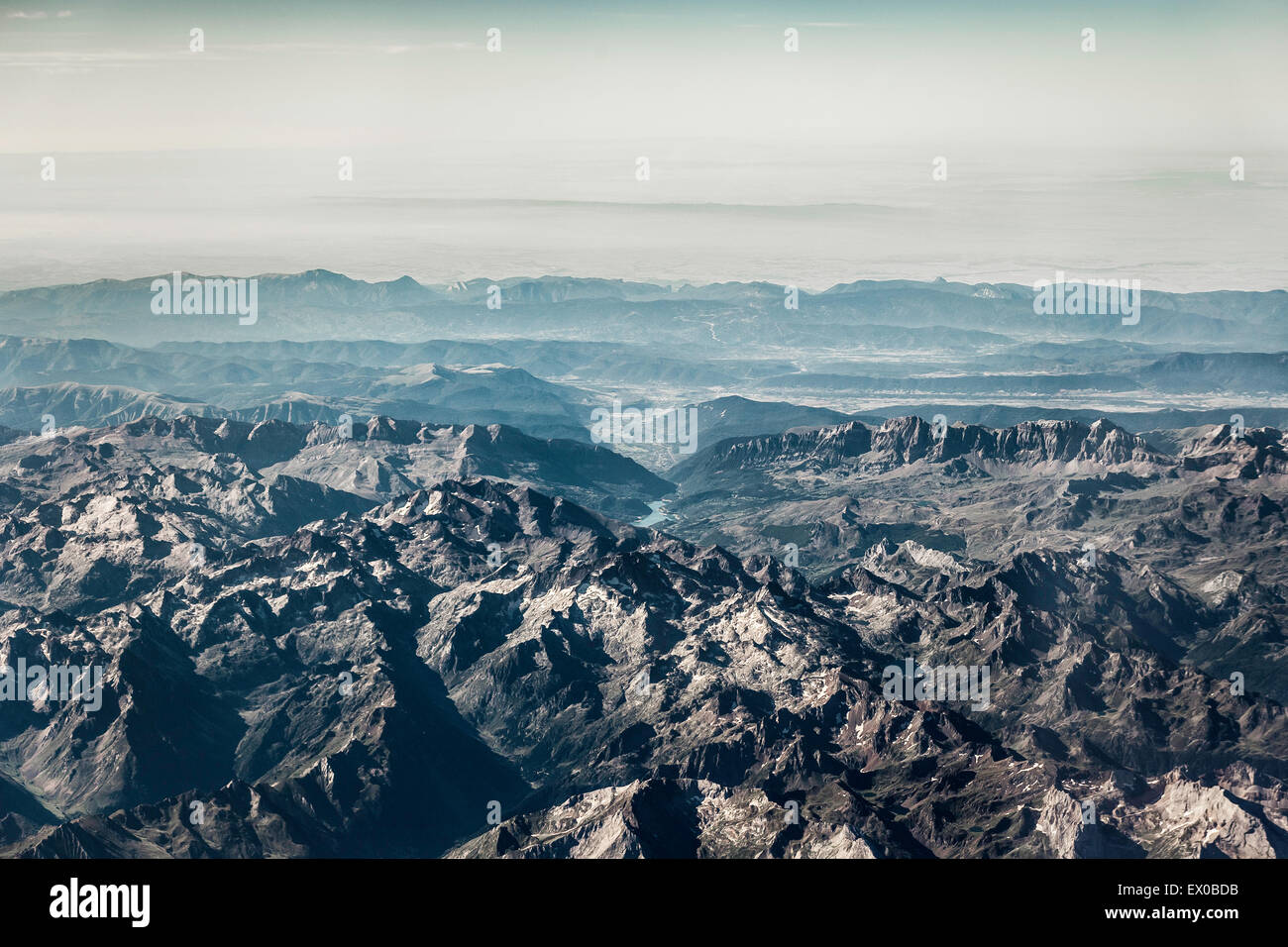 Aerial view of Pyrenees, Bilbao, Spain Stock Photo - Alamy