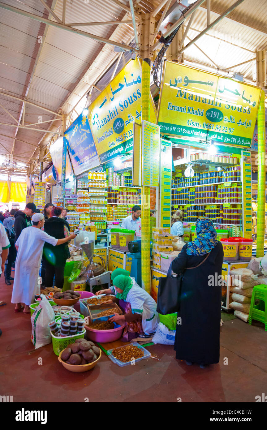 Souq al-Had, market, Agadir, the Souss Valley, southern Morocco ...