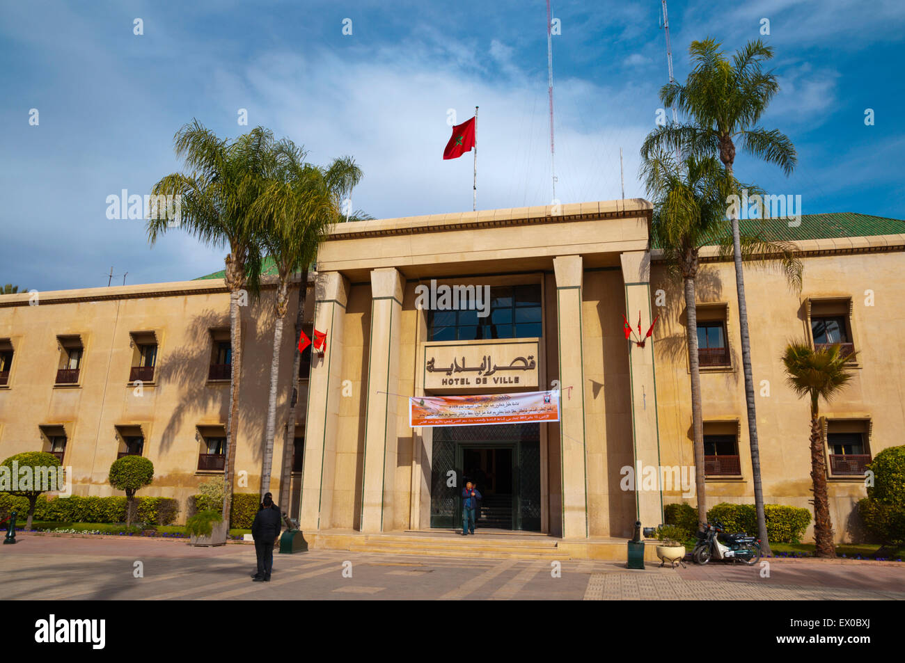 Hotel de Ville, Town Hall, Marrakesh, Morocco, northern Africa Stock ...