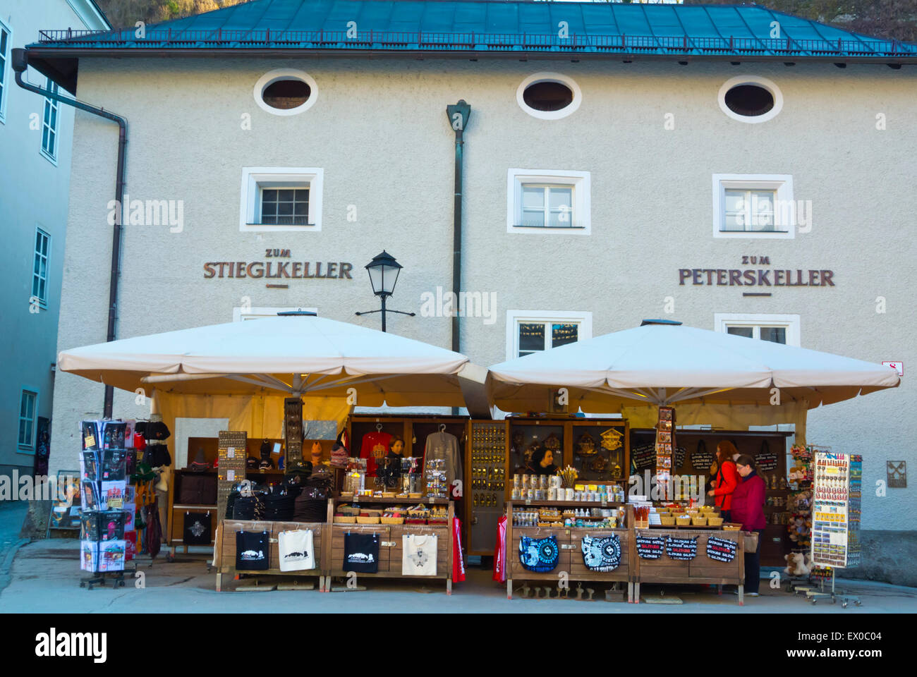 Souvenir stalls, Altstadt, old town, Salzburg, Austria Stock Photo - Alamy