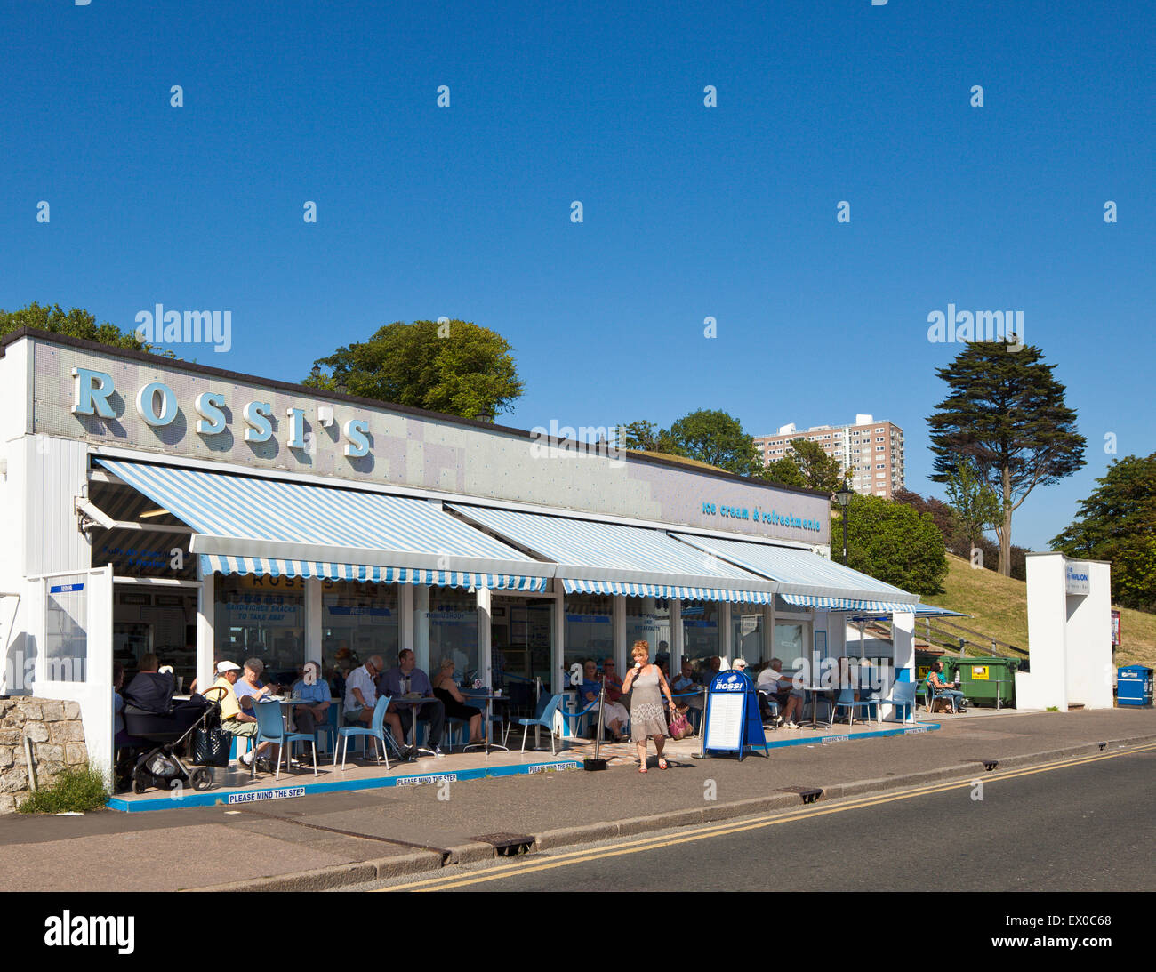 Rossi's ice cream parlour, Western Esplanade, Southend on Sea, Essex ...