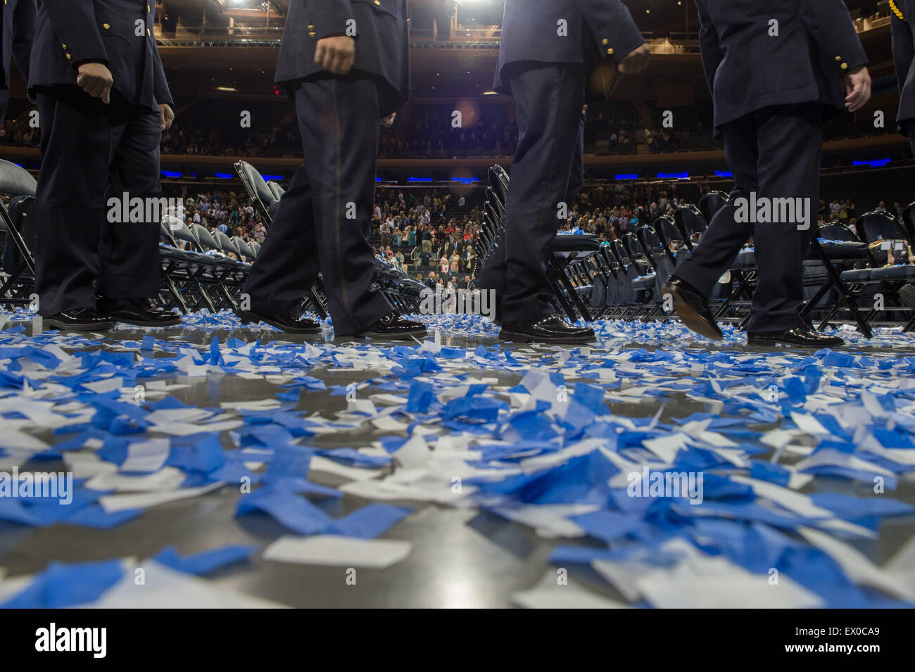 New York, New York, USA. 2nd July, 2015. Confetti on the floor at the ...