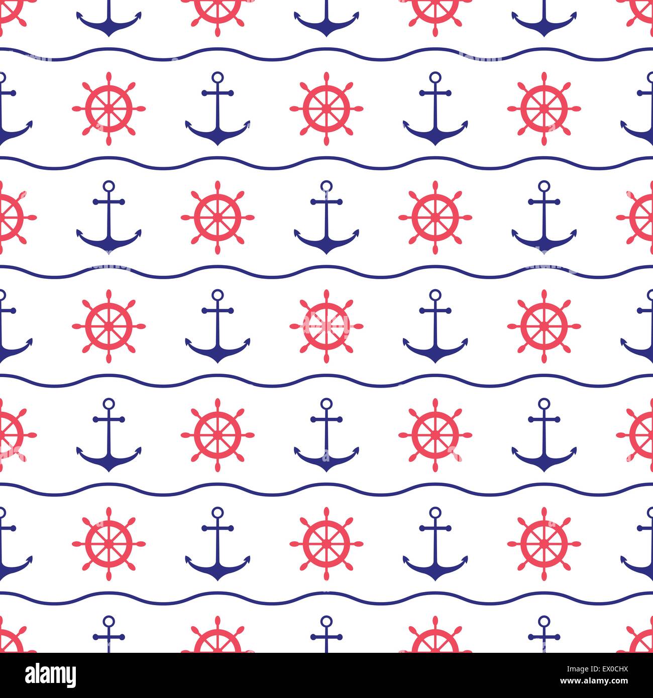Seamless nautical pattern Stock Vector Image & Art - Alamy