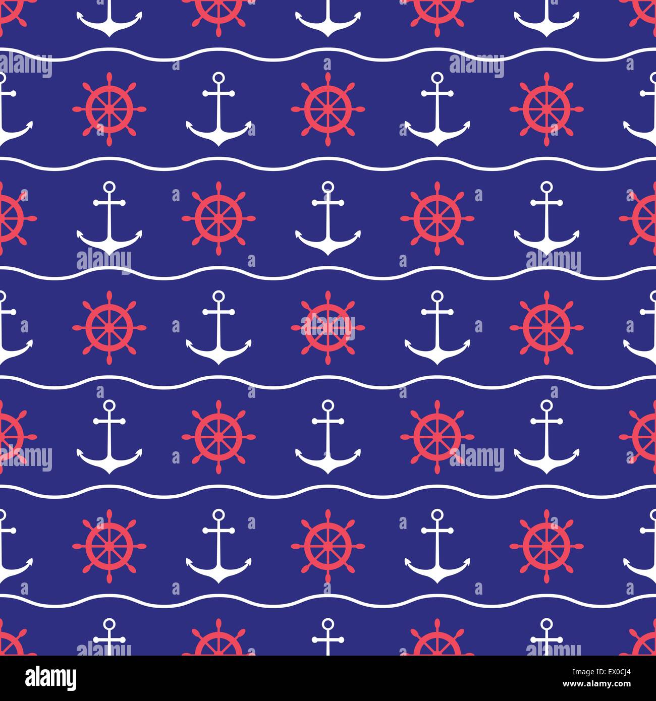 Seamless nautical pattern Stock Vector Image & Art - Alamy