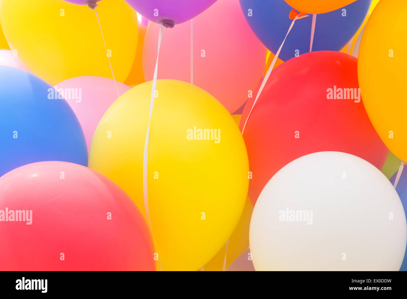 Multicolored Balloon Background Stock Photo - Alamy