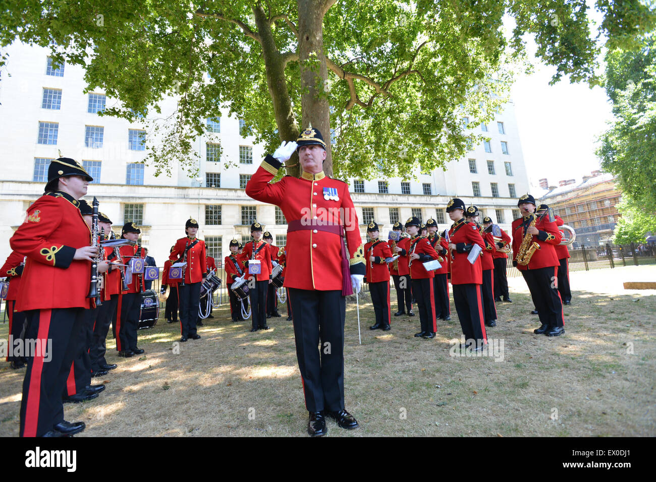 A march takes place on Whitehall to campaign to recognise Falklands ...
