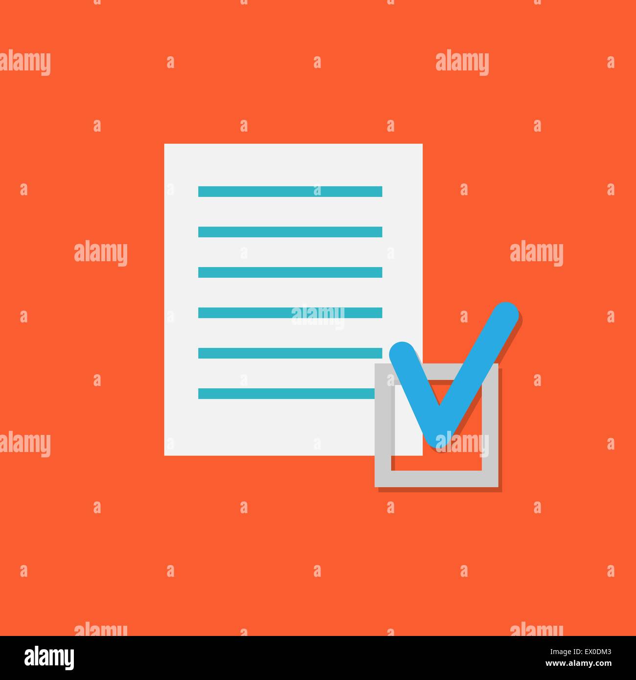 Vector Document Check Icon Stock Vector Image & Art - Alamy