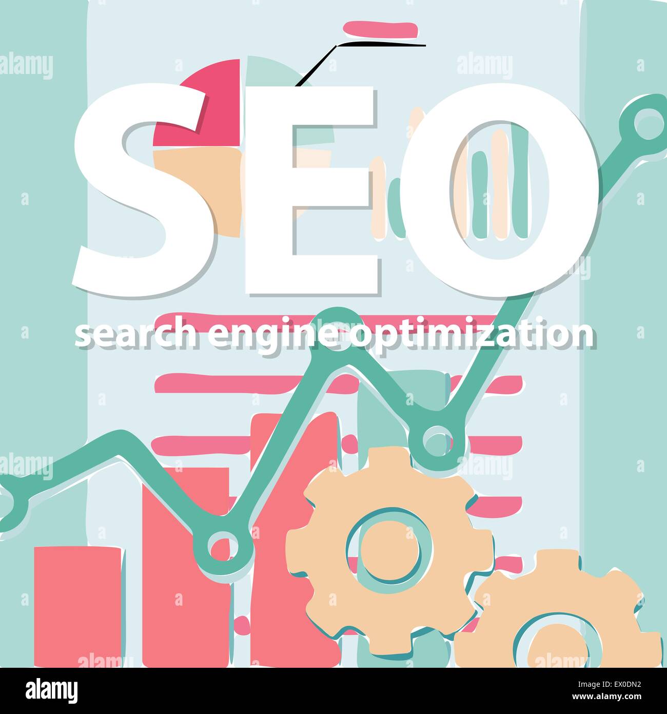 Computer magnifying glass bulb Stock Vector Images - Alamy