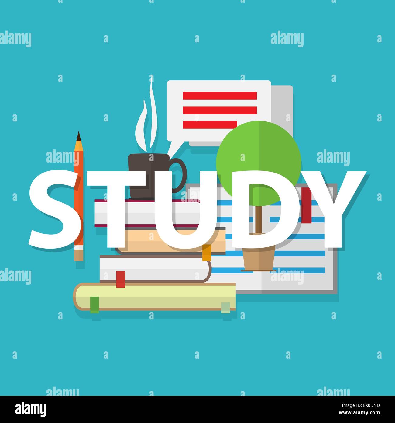 Flat design vector illustration concepts of education Stock Vector ...