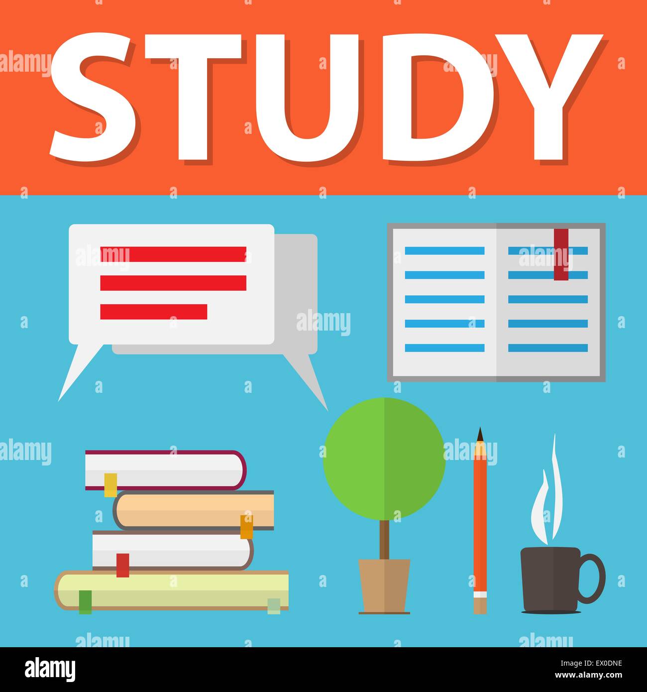 Flat design vector illustration concepts of education Stock Vector ...