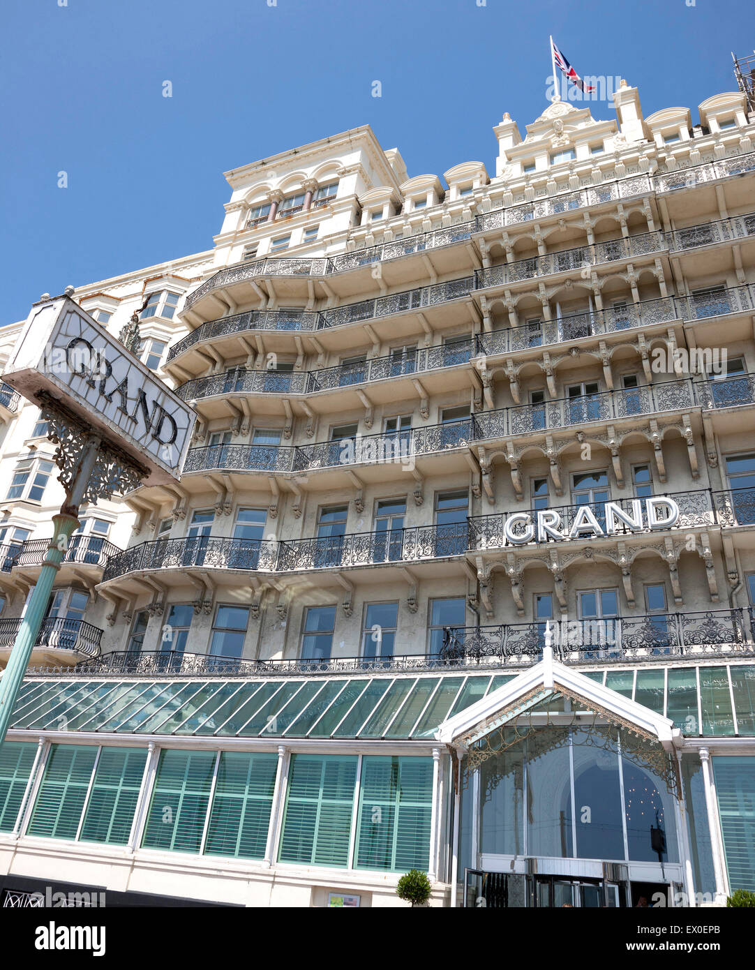 The Grand Hotel Brighton Stock Photo - Alamy