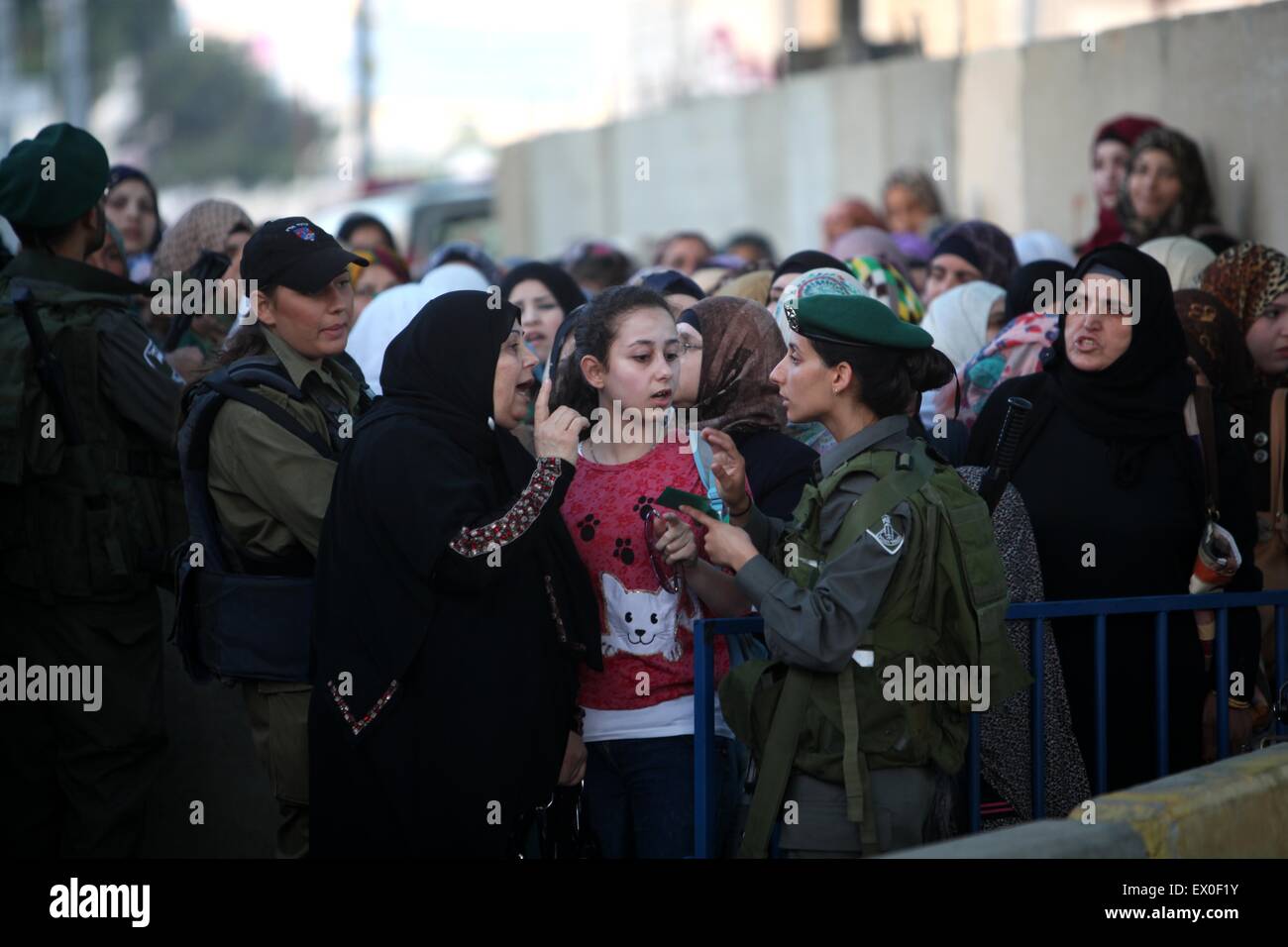 Bethlehem, Israeli-controlled Bethlehem checkpoint on the outskirts of ...