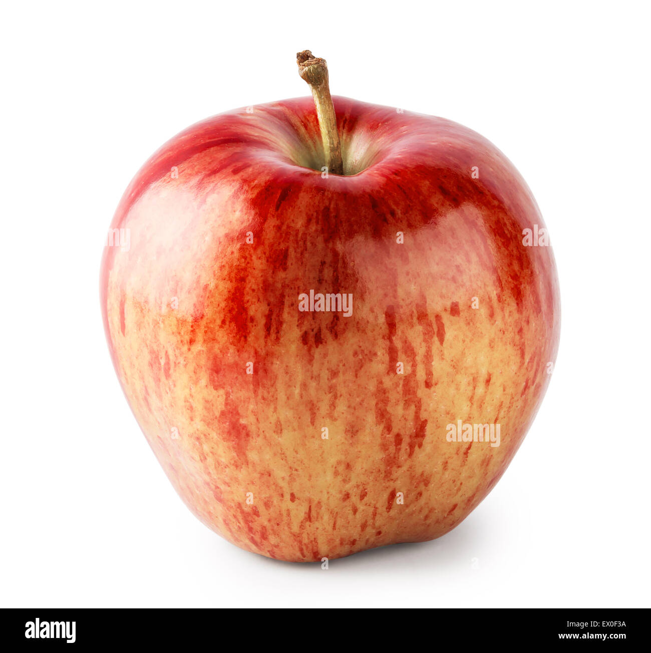 Bright red apple isolated on white background Stock Photo - Alamy
