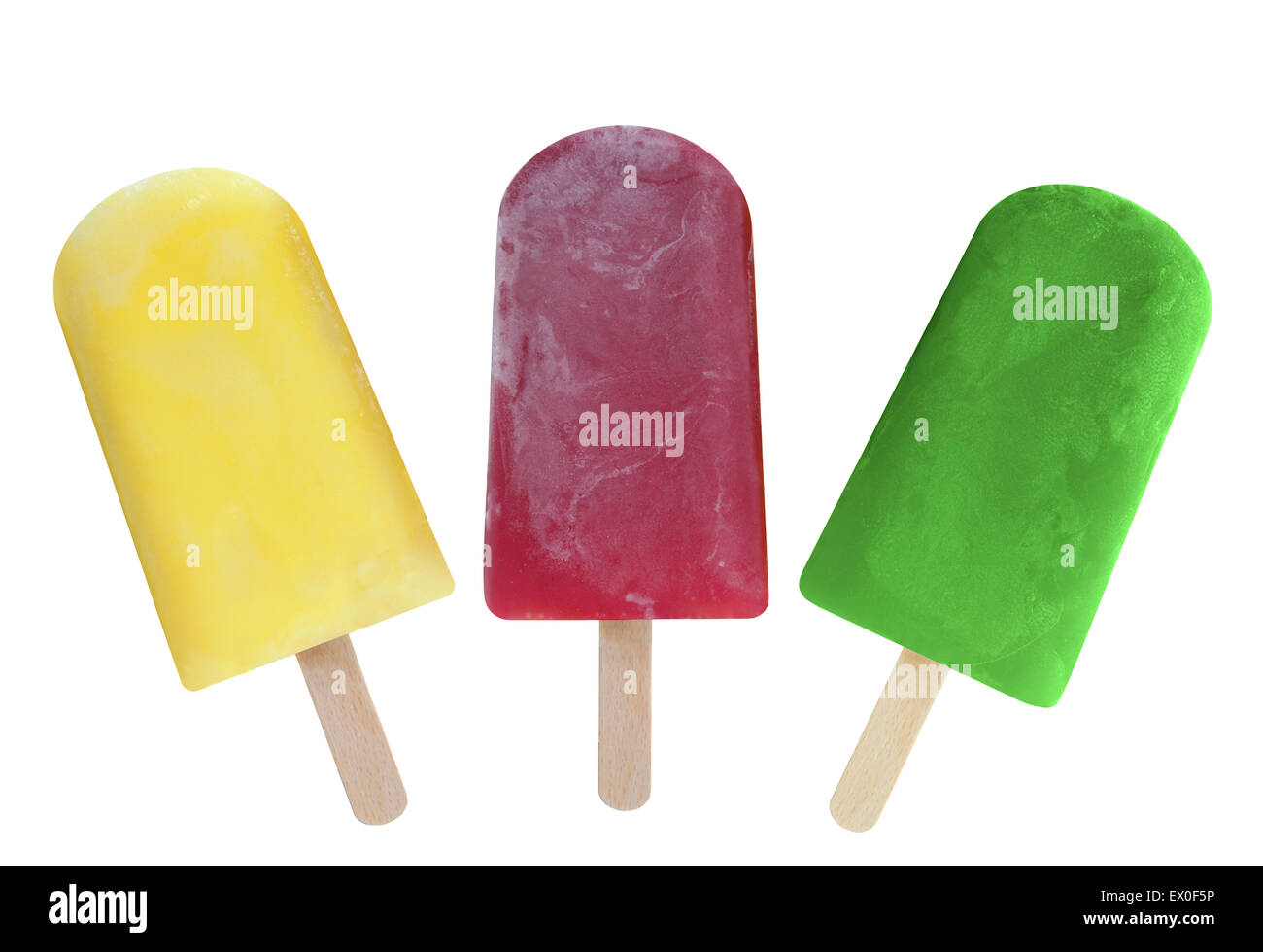 Red ice lollies Cut Out Stock Images & Pictures - Alamy