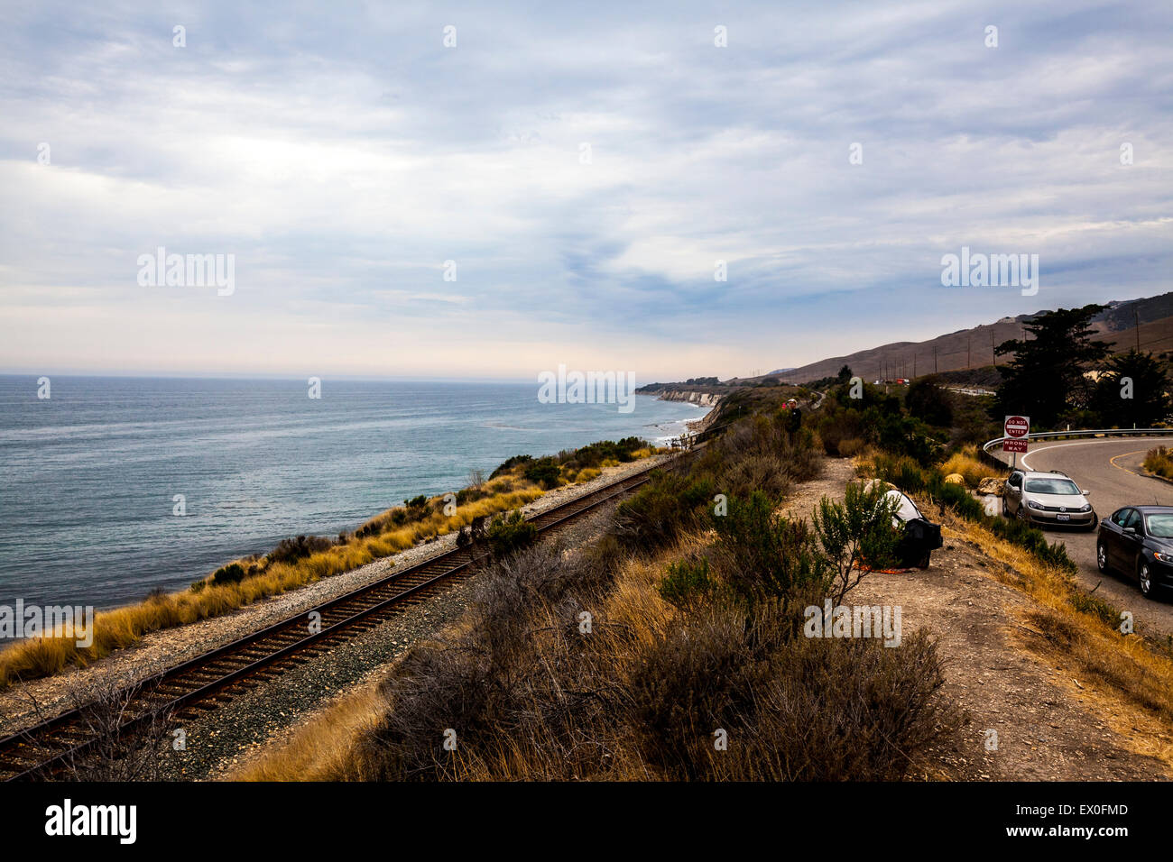 The California Coastline at Refugio State Beach where an oil spill ...