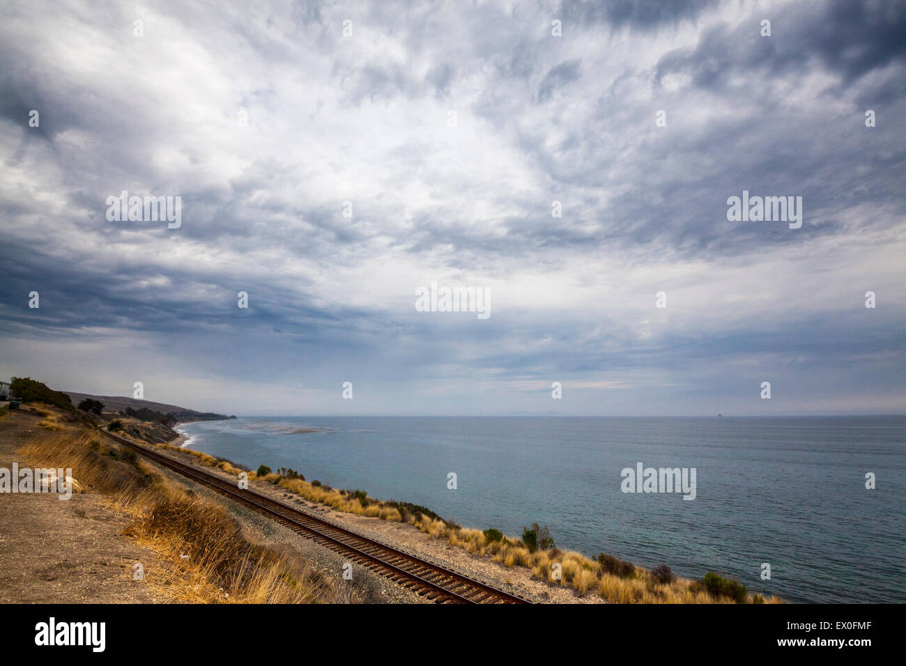 The California Coastline at Refugio State Beach where an oil spill ...