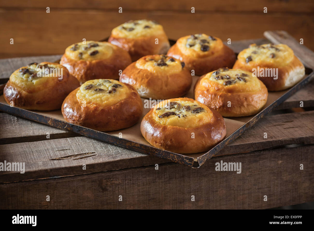 Vatrushkas. Russian cream cheese buns. Food Russia Stock Photo - Alamy