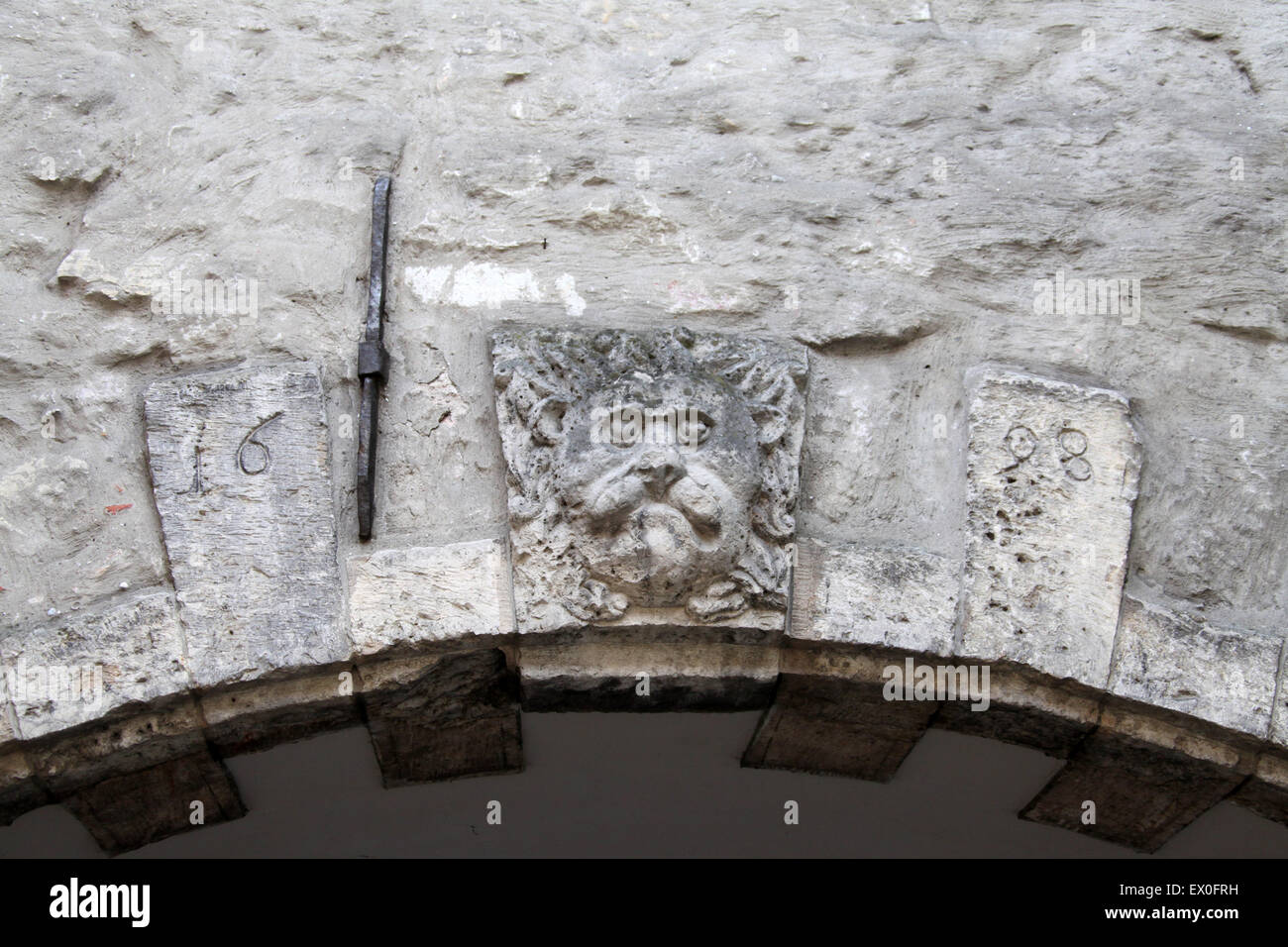 The historic Swedish Gate in Riga dated 1698 Stock Photo - Alamy