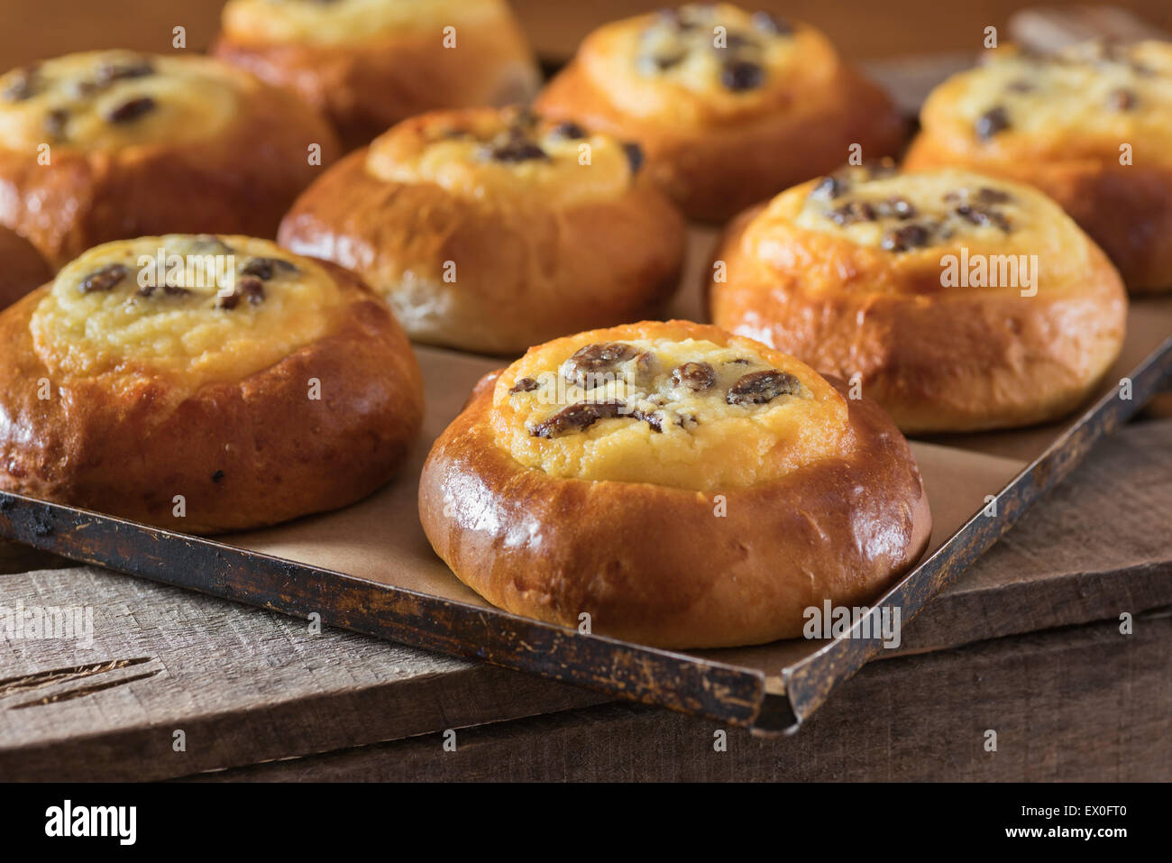 Vatrushkas. Russian cream cheese buns. Food Russia Stock Photo - Alamy