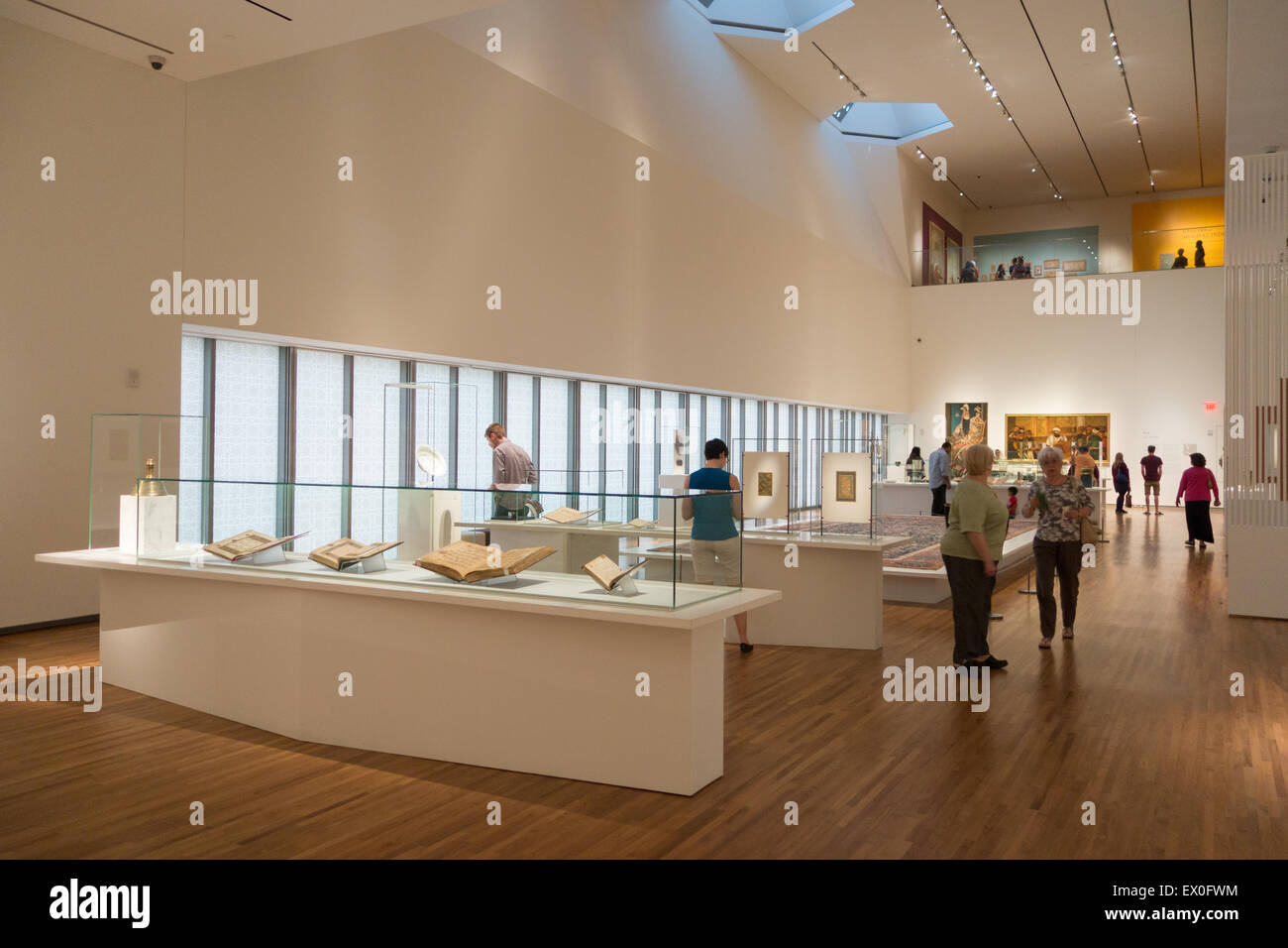 visitor inside Aga Khan museum Stock Photo - Alamy