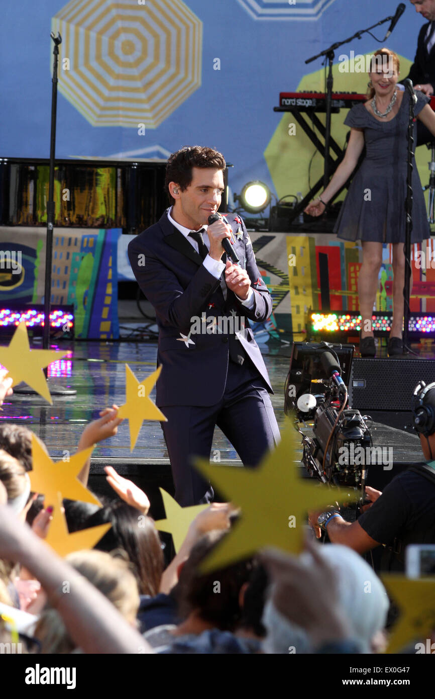 New York, New York, USA. 3rd July, 2015. Mika performs for Good Morning ...