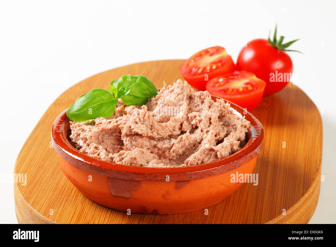 Dish of delicious spreadable pate Stock Photo - Alamy