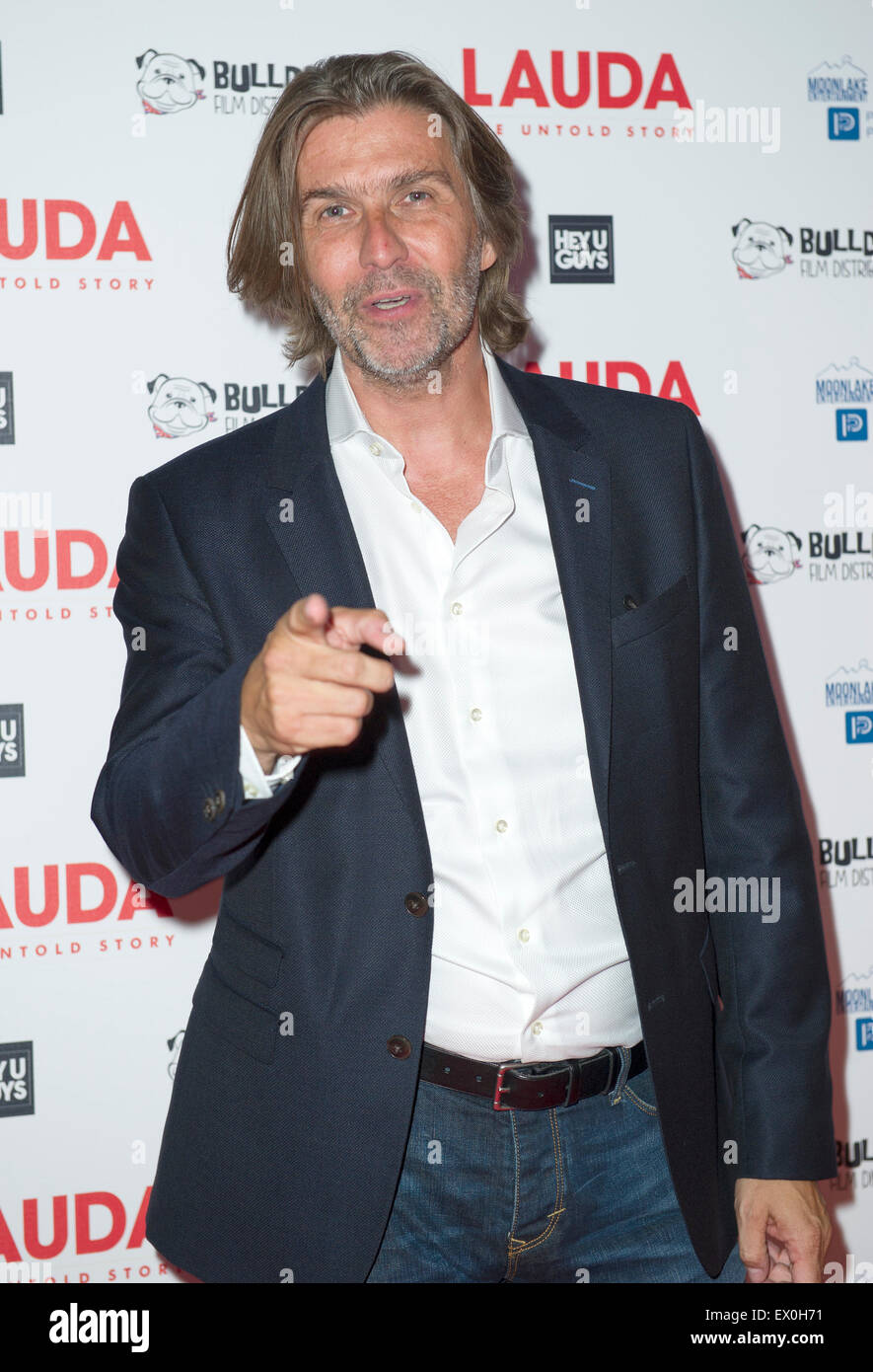 Milton Keynes, UK. 02nd July, 2015. Hannes Schalle at the premiere of ...