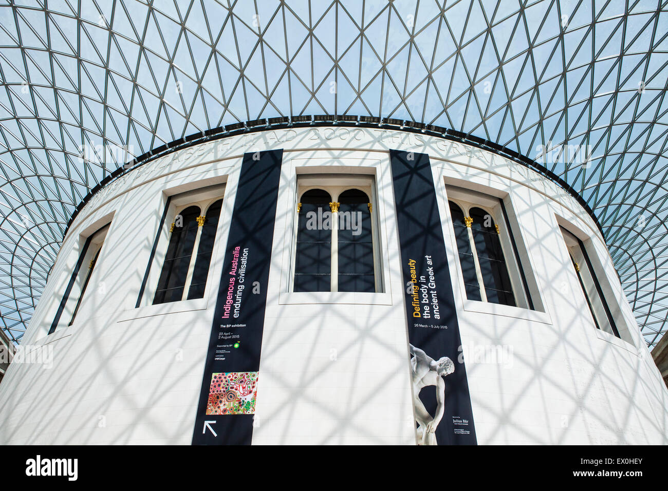The magnificent interior of the British Museum in London Stock Photo ...
