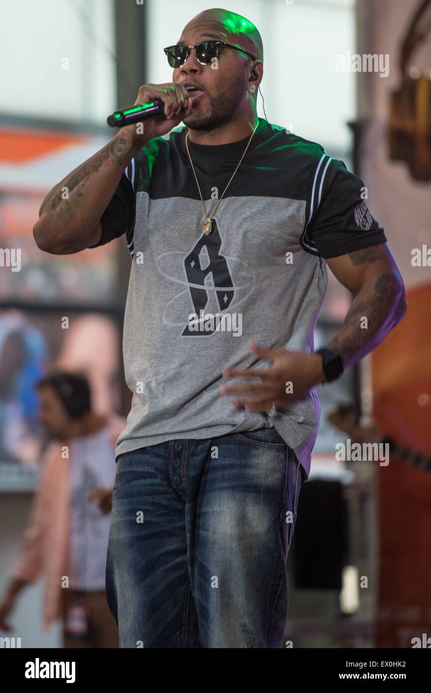 New York, NY, USA. 3rd July, 2015. Flo Rida on stage for NBC Today Show ...