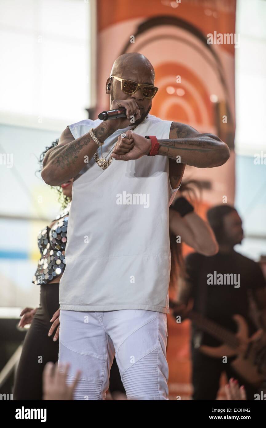 New York, NY, USA. 3rd July, 2015. Flo Rida on stage for NBC Today Show ...