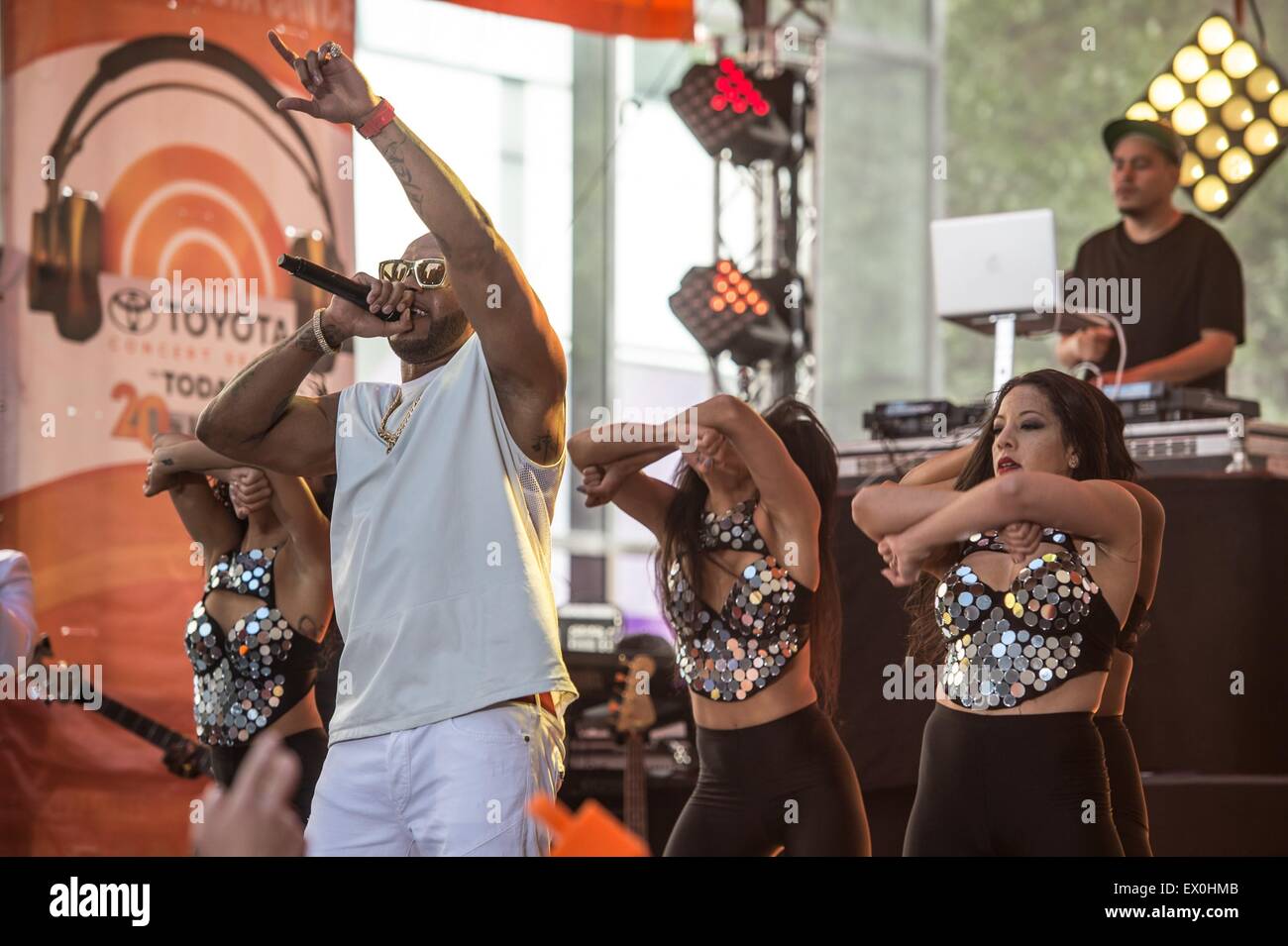 New York, NY, USA. 3rd July, 2015. Flo Rida on stage for NBC Today Show ...