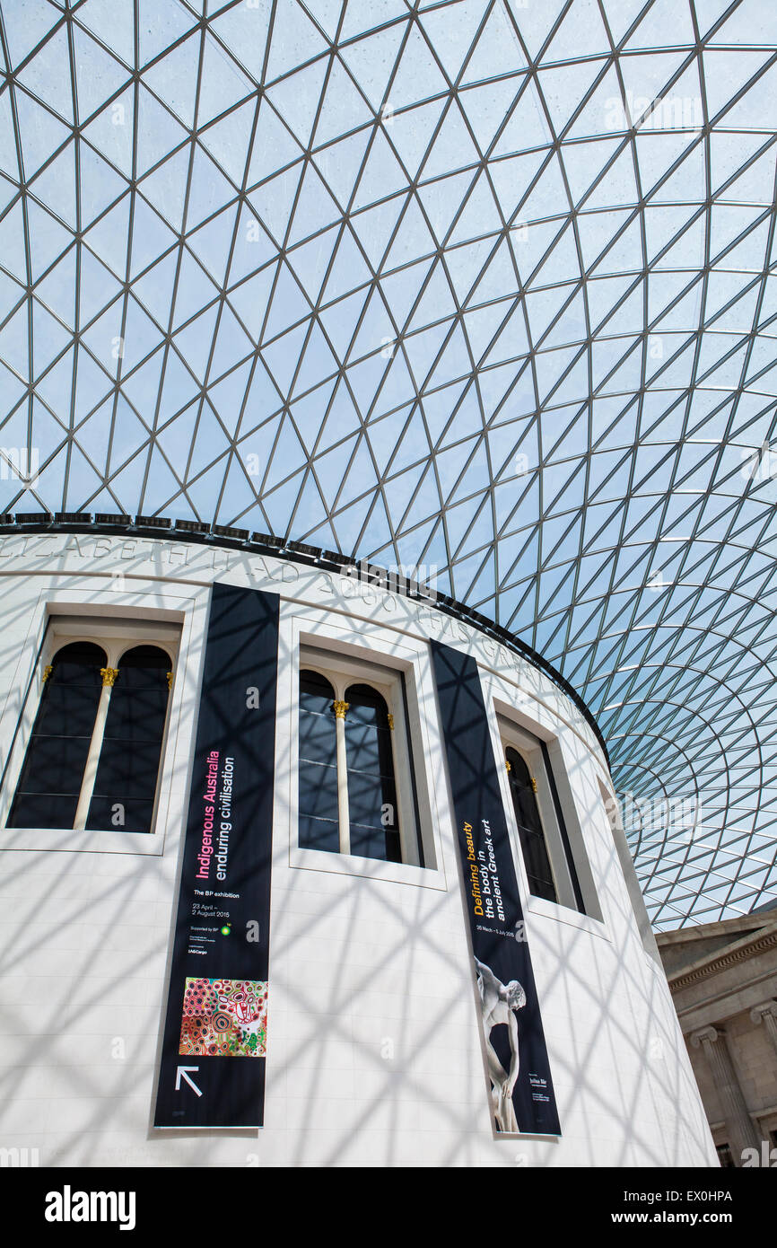 The magnificent interior of the British Museum in London Stock Photo ...