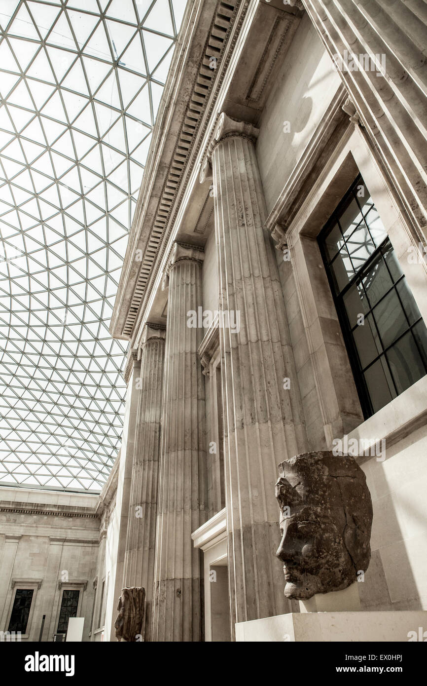 The magnificent interior of the British Museum in London Stock Photo ...
