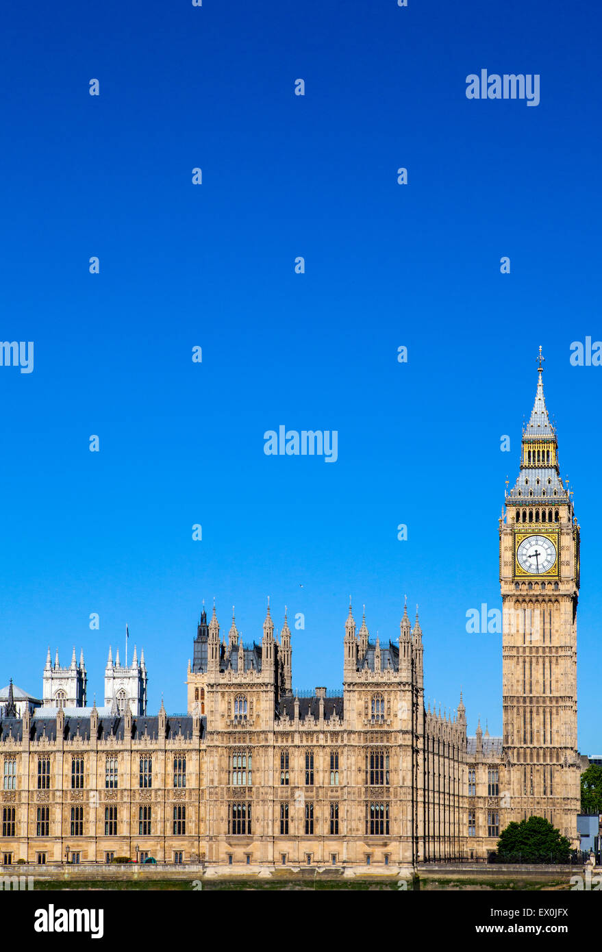A view of the magnificent architecture of the Palace of Westminster in ...