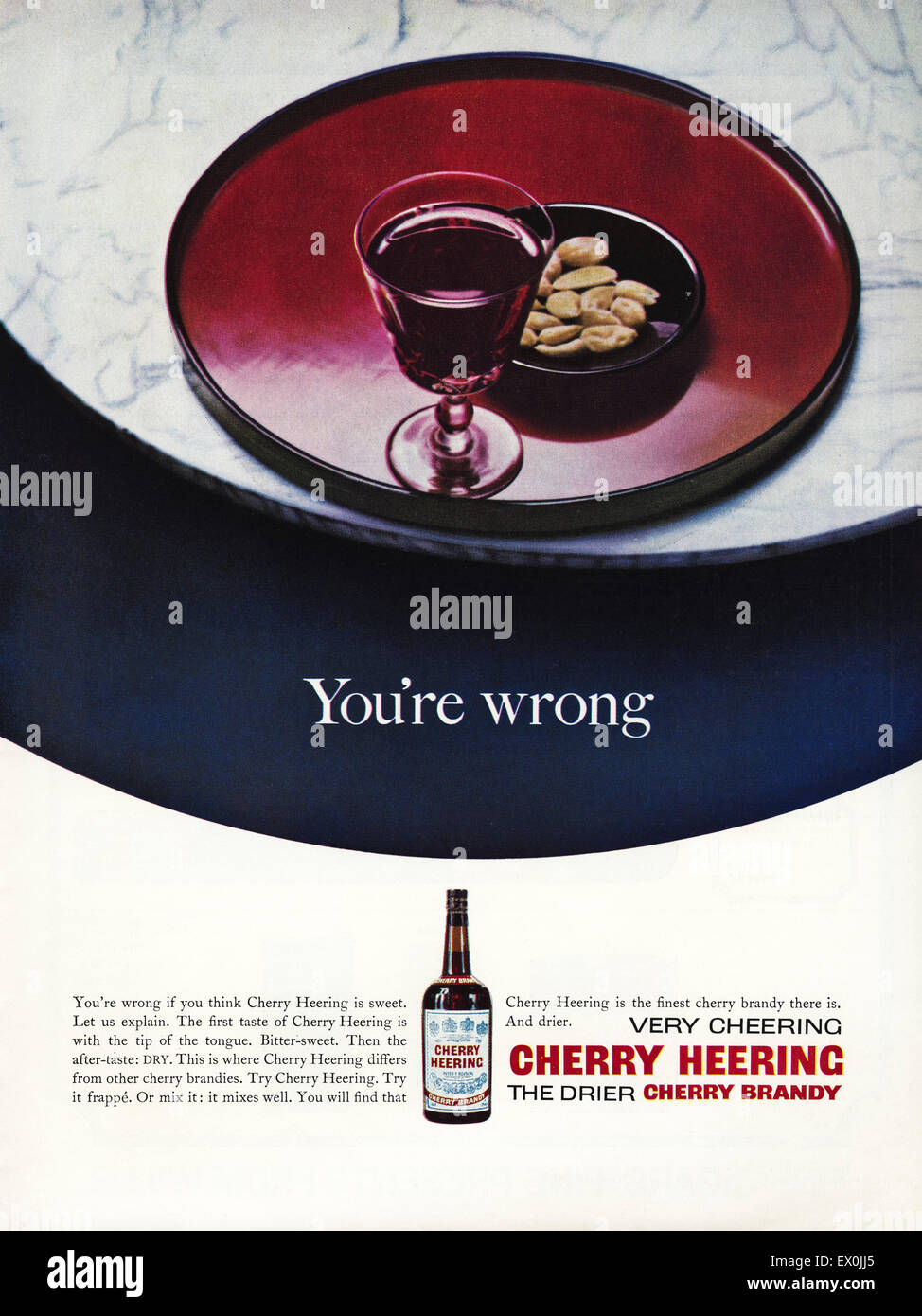 Vintage brandy advertisement hi-res stock photography and images - Alamy