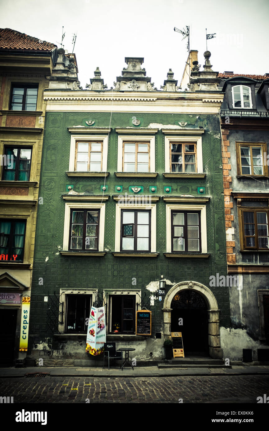 Residential building in the Old Town, Warsaw Stock Photo - Alamy