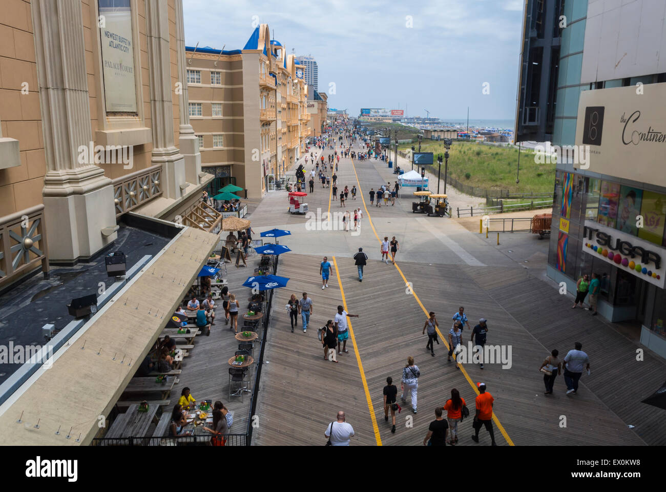 Atlantic city boardwalk aerial view hi-res stock photography and images ...