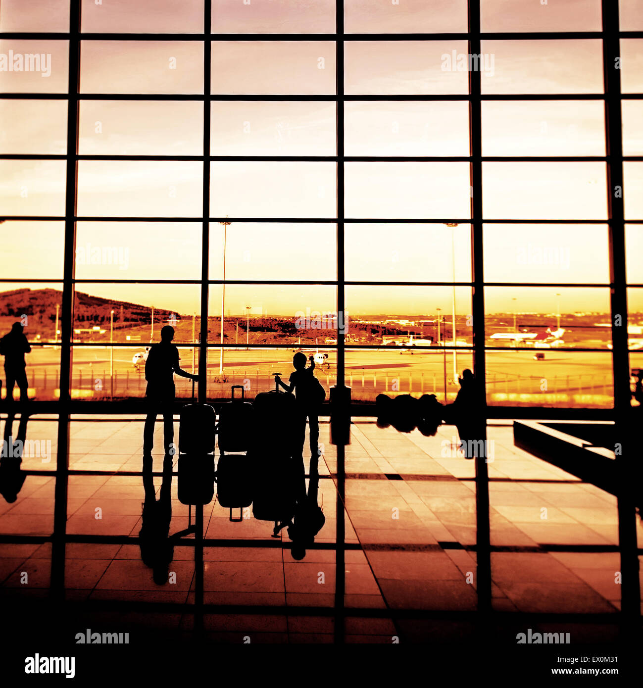 Passengers silhouettes hi-res stock photography and images - Alamy