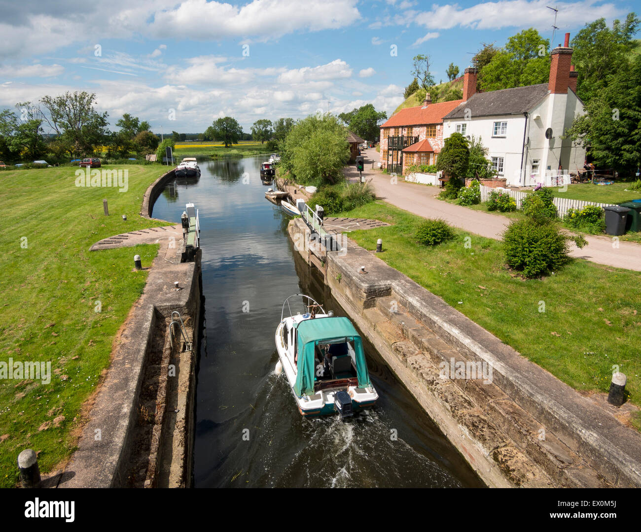 Redhill Lock on The River Soar, Leicestershire,Britain Stock Photo - Alamy