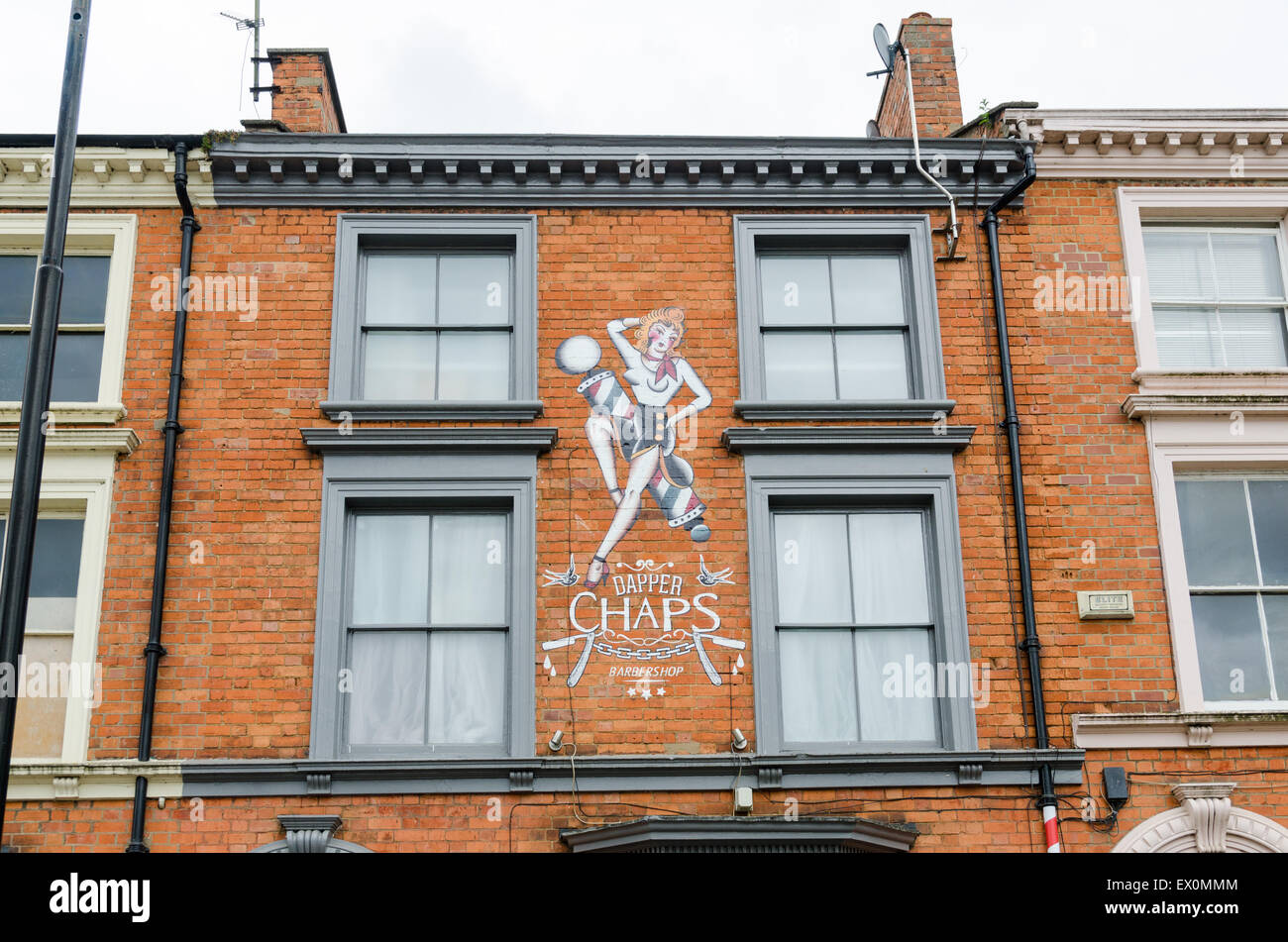 Dapper Chaps Barbershop in Derngate, Northampton Stock Photo - Alamy