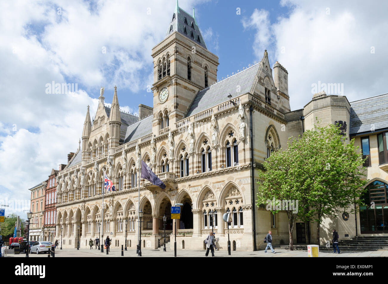 Northampton Guildhall on St Giles' Square in Northampton which was ...