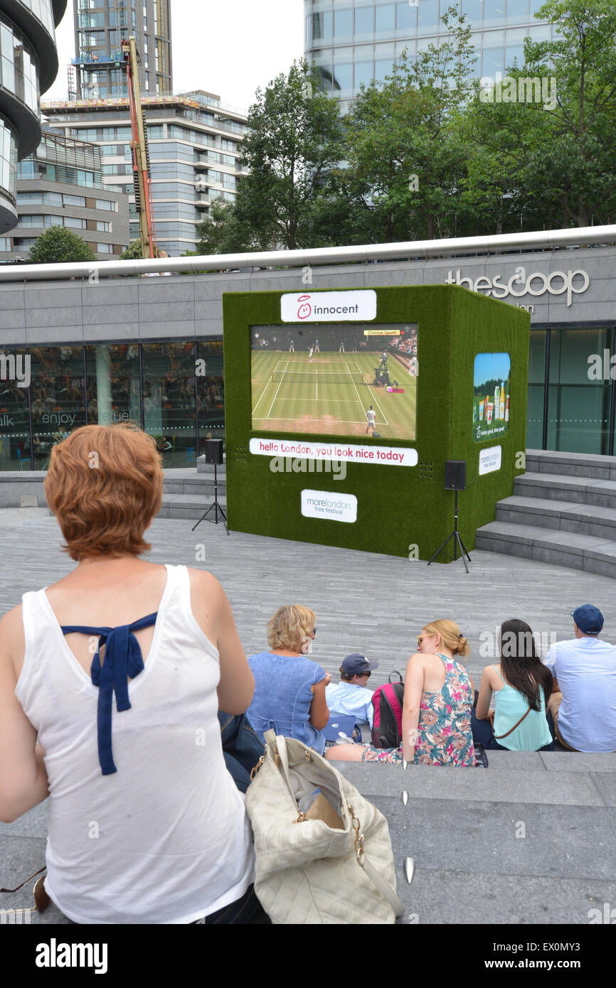 London, UK Free big screens around London for people to watch Wimbledon ...