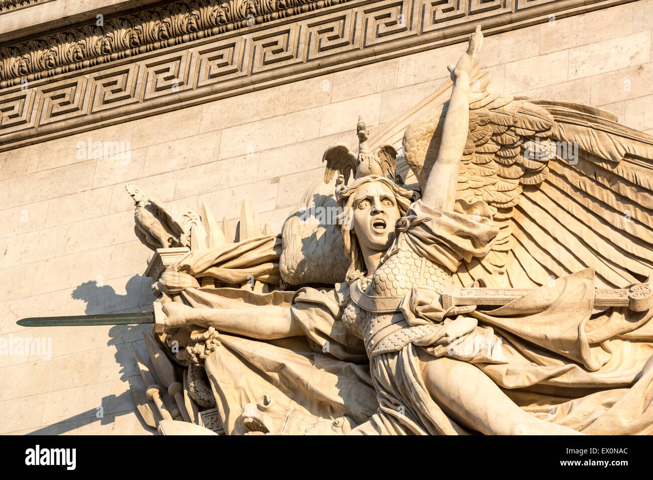 "La Marseillaise" relief by Francois Rude on the Arc de Triomphe, Paris ...