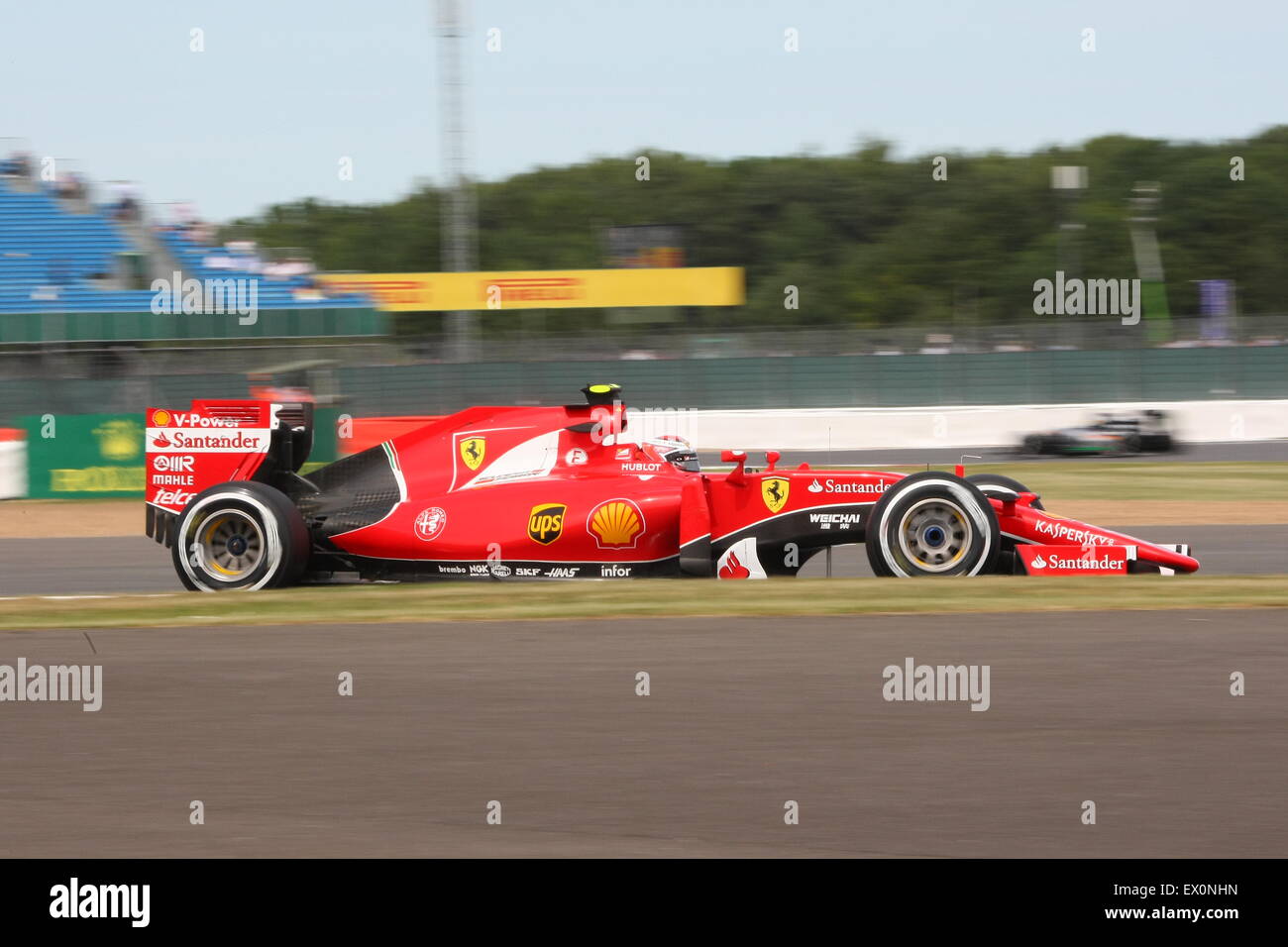Sebastian Vettel in his Ferrari Formula One at speed Stock Photo - Alamy