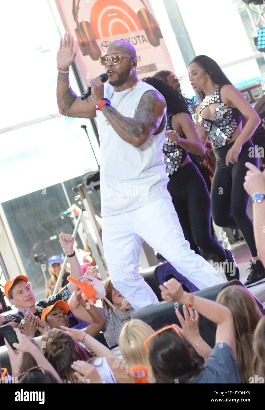 New York, NY, USA. 3rd July, 2015. Flo Rida on stage for NBC Today Show ...