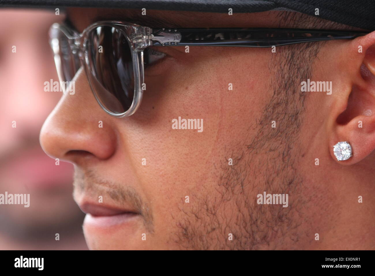 Lewis Hamilton at Silverstone for British Grand Prix Stock Photo - Alamy