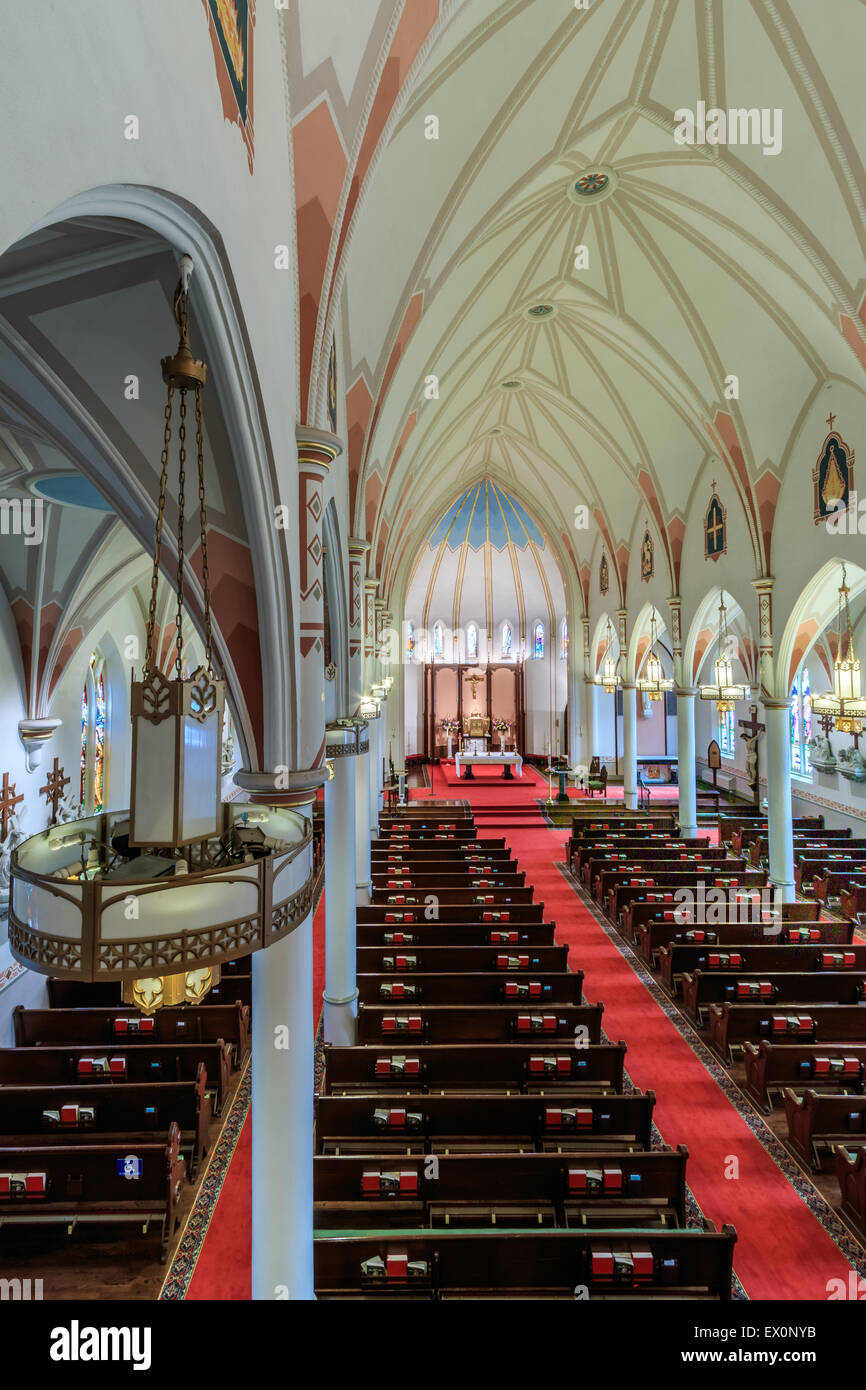 Interior of St. Joseph's Old Cathedral in downtown Oklahoma City Stock ...