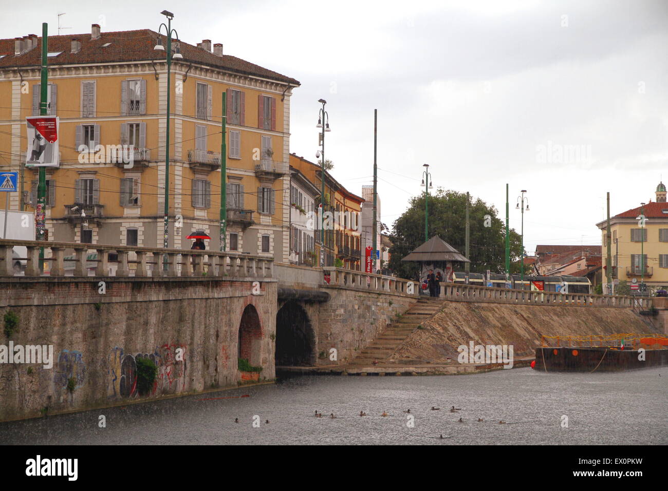 Darsena area in Milan, Italy Stock Photo - Alamy