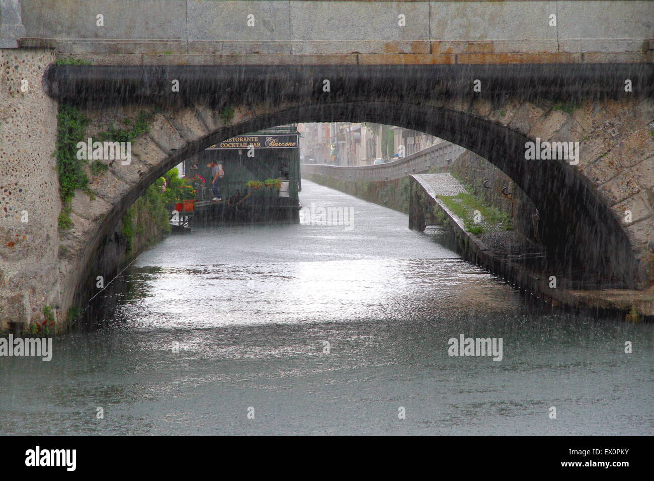 Bridge over the Naviglio canal in Milan, Italy Stock Photo - Alamy