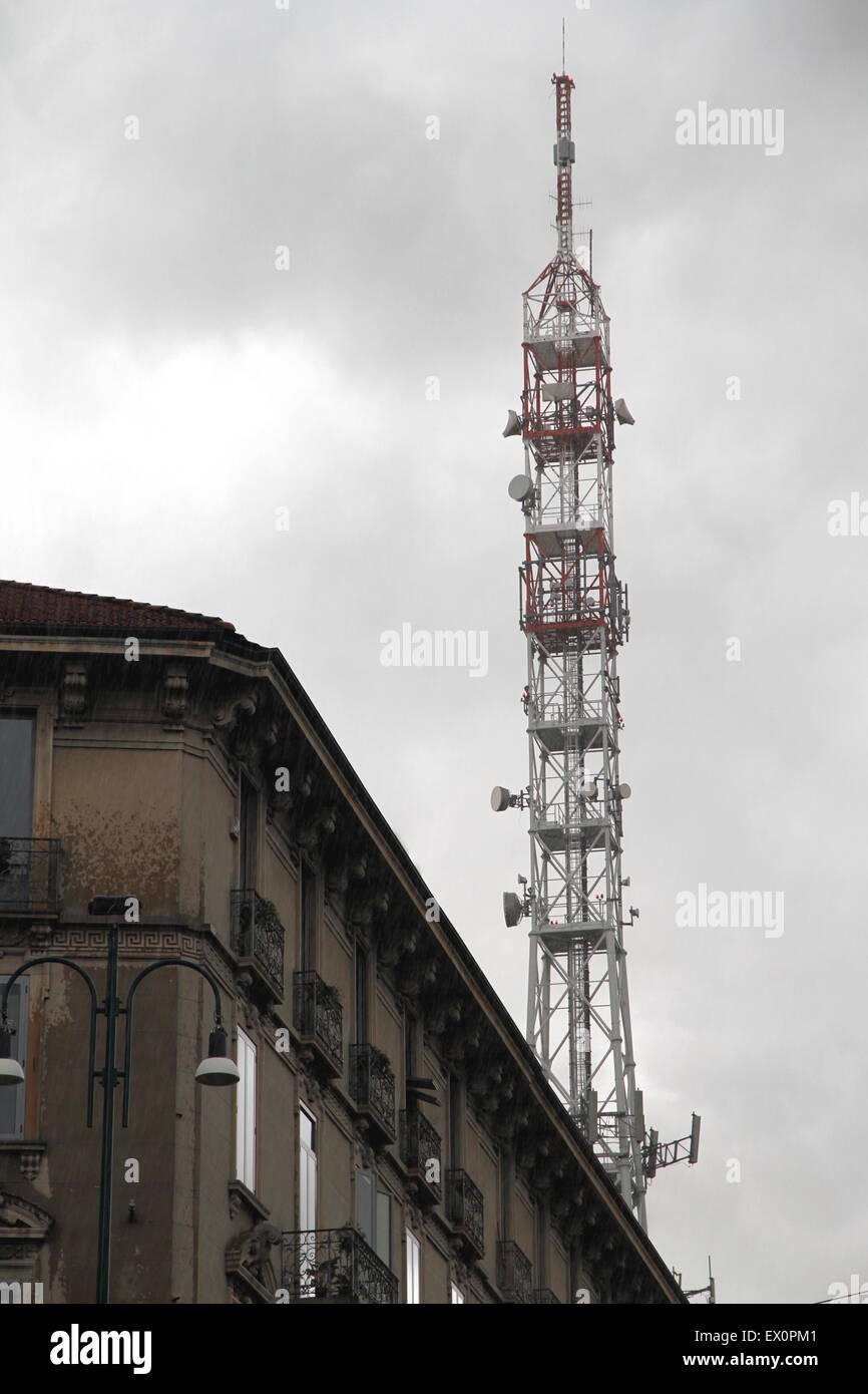 Antenna structure in Milan, Italy Stock Photo - Alamy